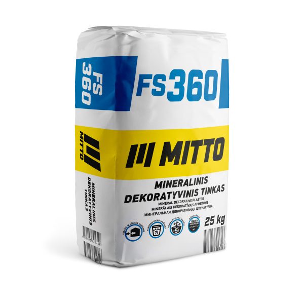 Mineralinis dekoratyvinis tinkas, MITTO FS360 (25 kg) - MITTO