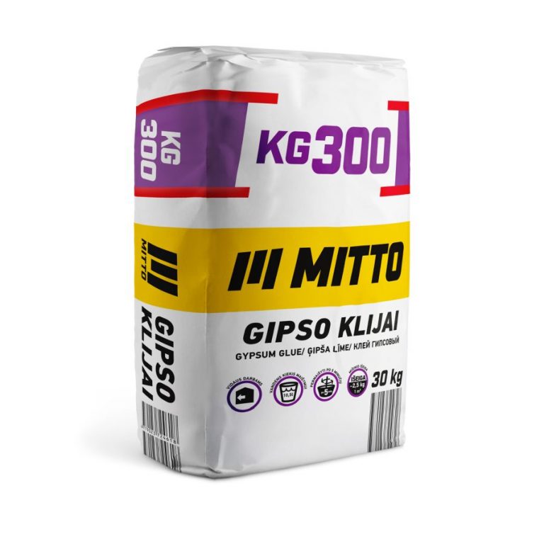 Gipsiniai klijai MITTO KG300, 30 kg - MITTO